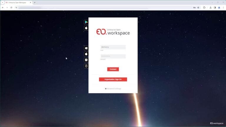 Advanced Web Client » EO.workspace Virtual Applications and Desktops (EOW)